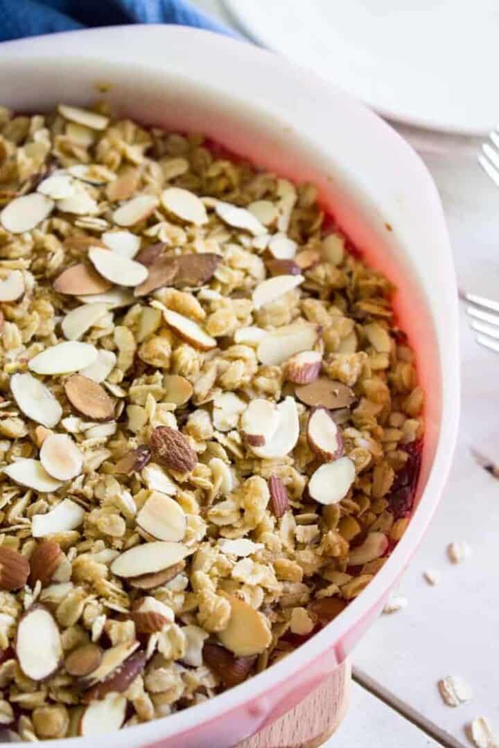 Cherry Almond Crisp - Beyond The Chicken Coop