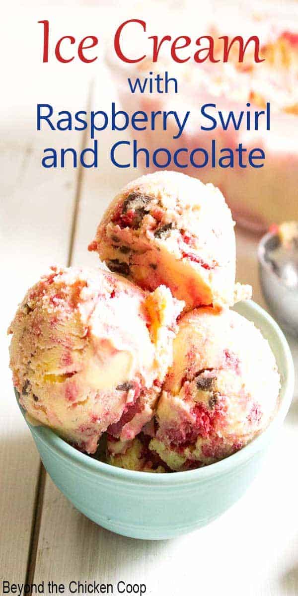 Raspberry Chocolate Ice Cream - Beyond The Chicken Coop