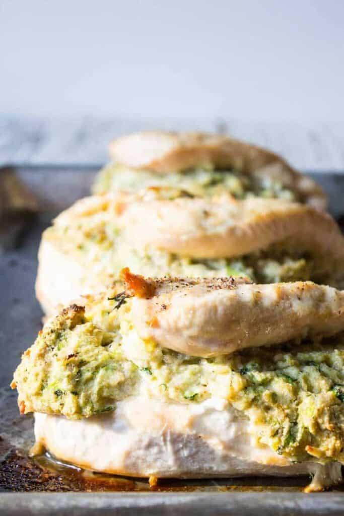 Zucchini and Ricotta Stuffed Chicken Breasts - Beyond The Chicken Coop