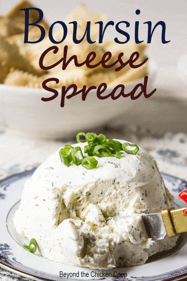 Boursin Cheese Spread - Beyond The Chicken Coop
