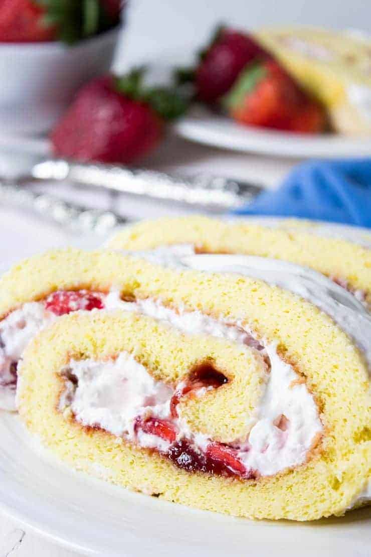 Strawberry Roll Cake - Beyond The Chicken Coop