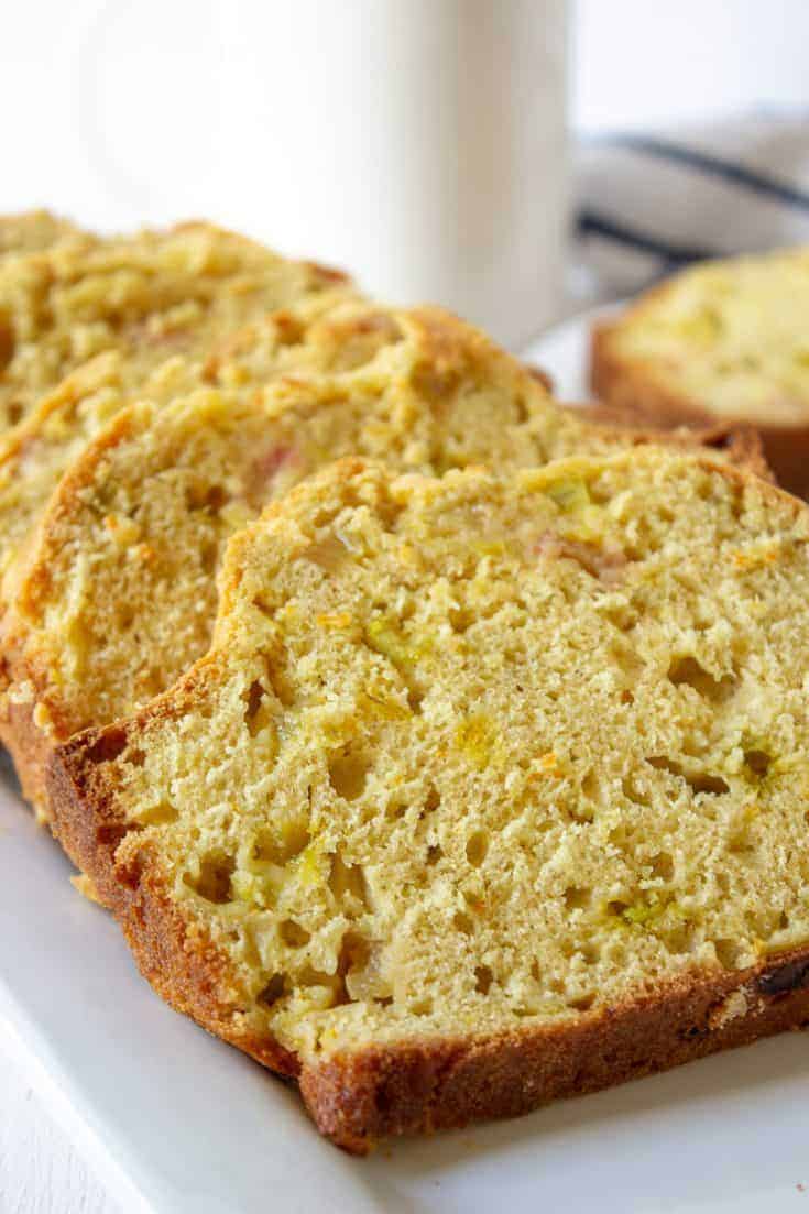 Rhubarb Bread - Beyond The Chicken Coop