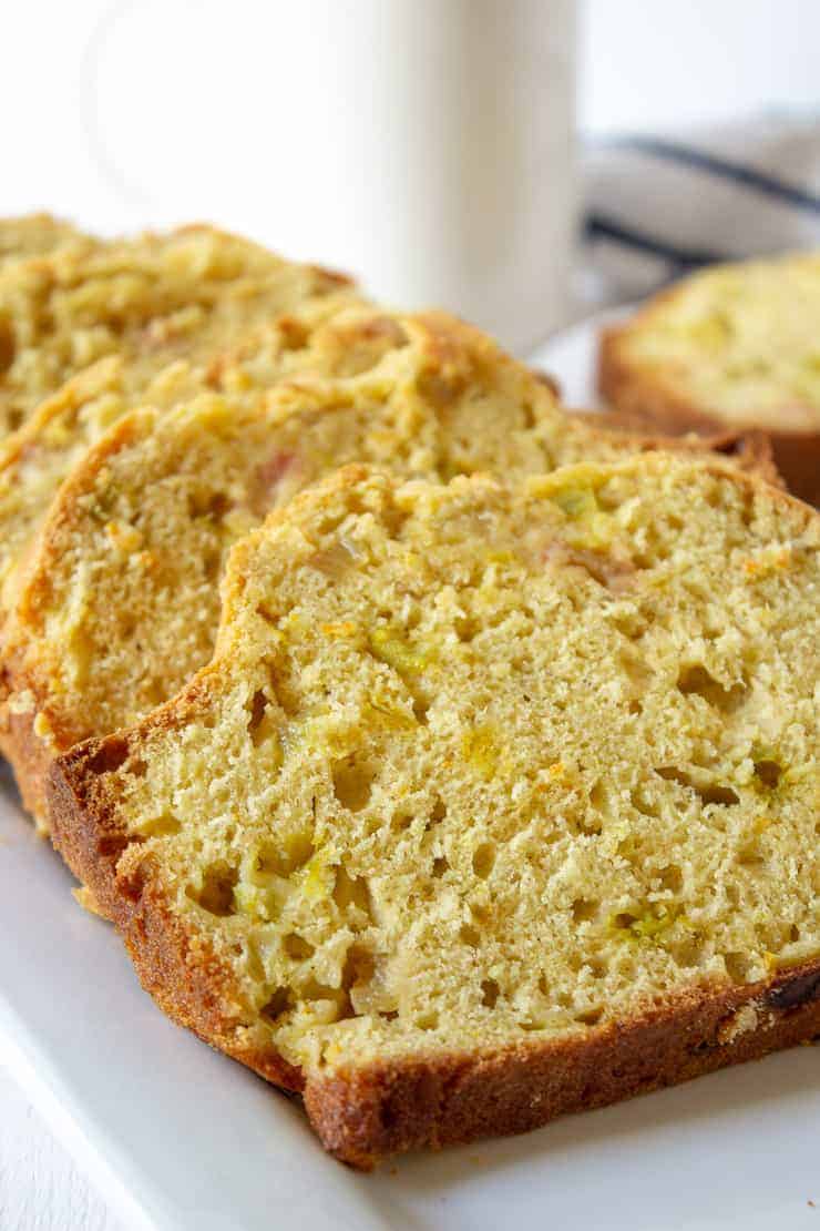 Rhubarb Bread - Beyond The Chicken Coop
