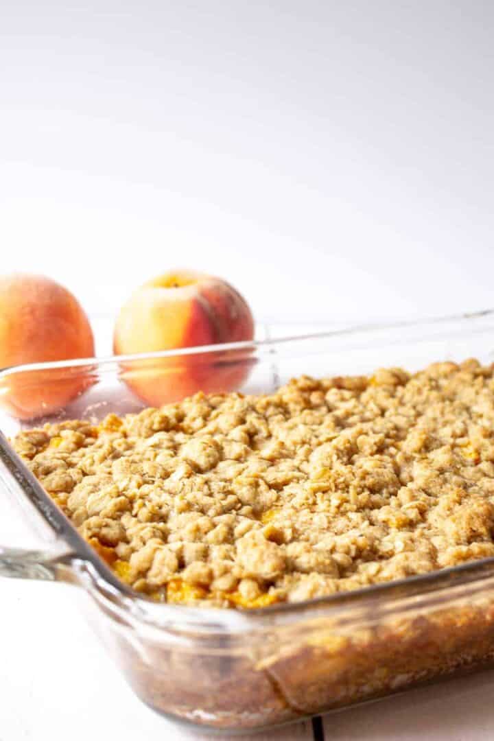Peach Bars with Fresh or Frozen Peaches - Beyond The Chicken Coop