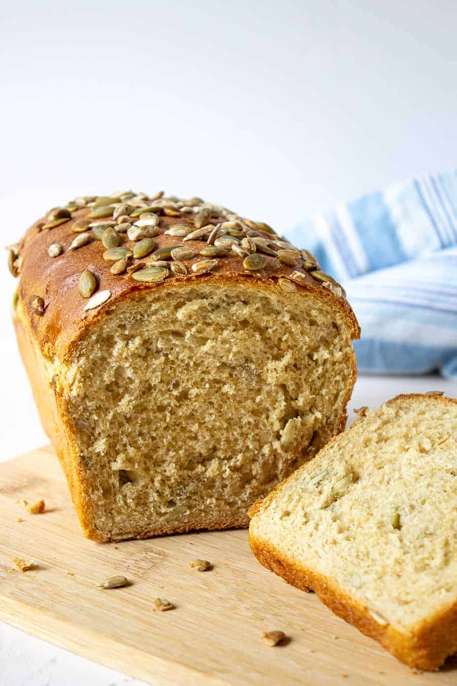 Pumpkin and Sunflower Seed Bread - Beyond The Chicken Coop