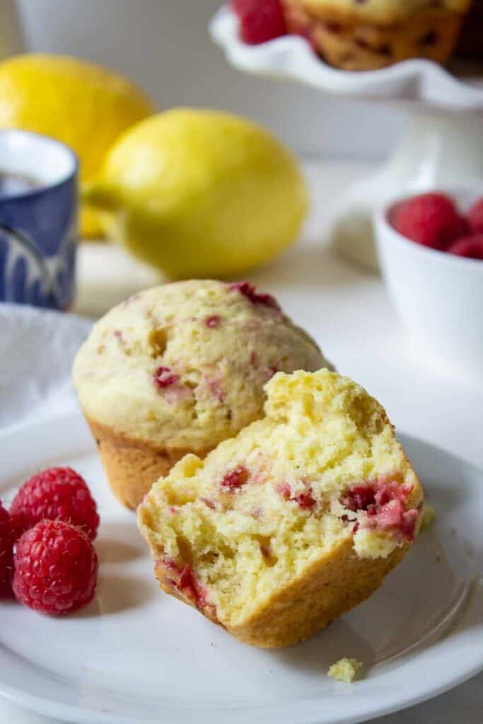 Raspberry Lemon Muffins - Beyond The Chicken Coop
