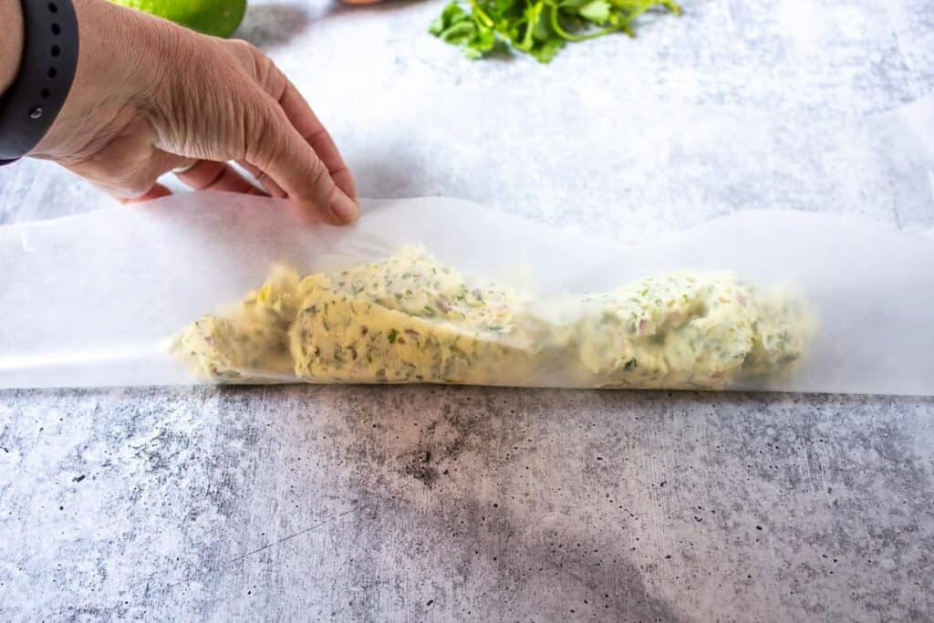 Cilantro, Shallot, Lime Compound Butter - Beyond The Chicken Coop