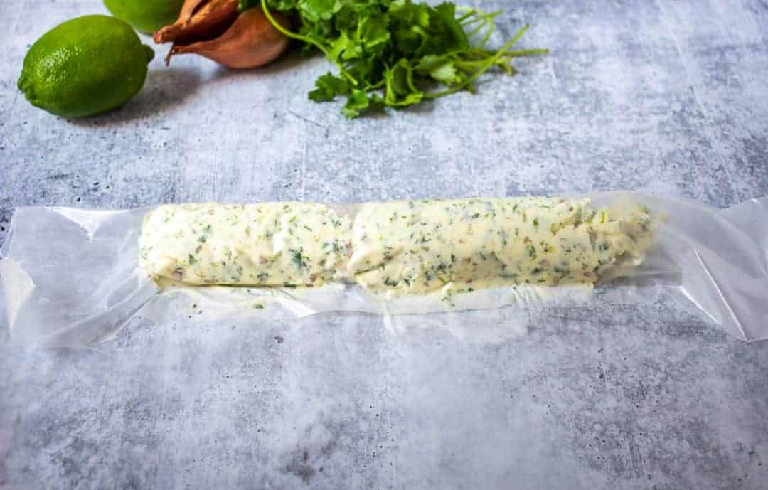 Cilantro, Shallot, Lime Compound Butter - Beyond The Chicken Coop