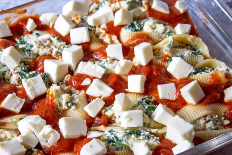 Spinach Stuffed Shells - Beyond The Chicken Coop