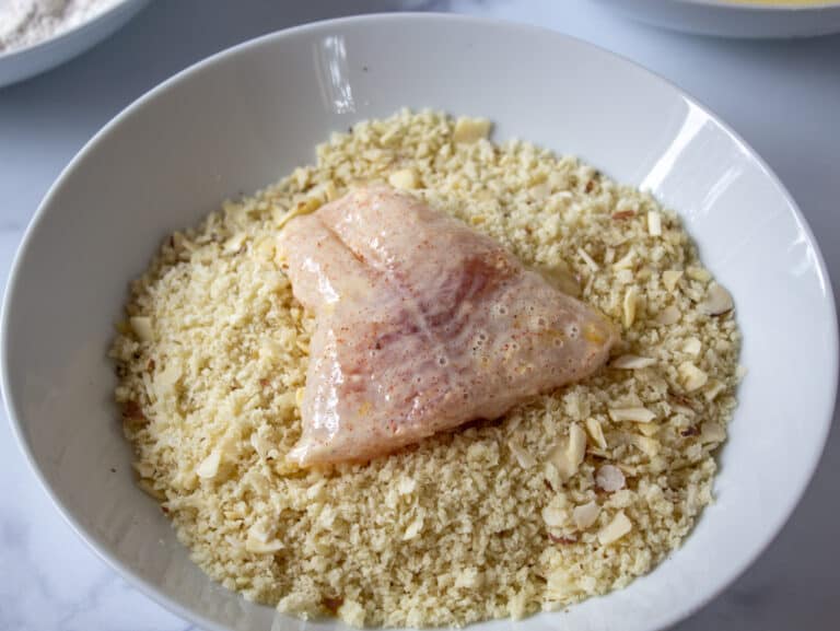 Almond Crusted Fish - Beyond The Chicken Coop