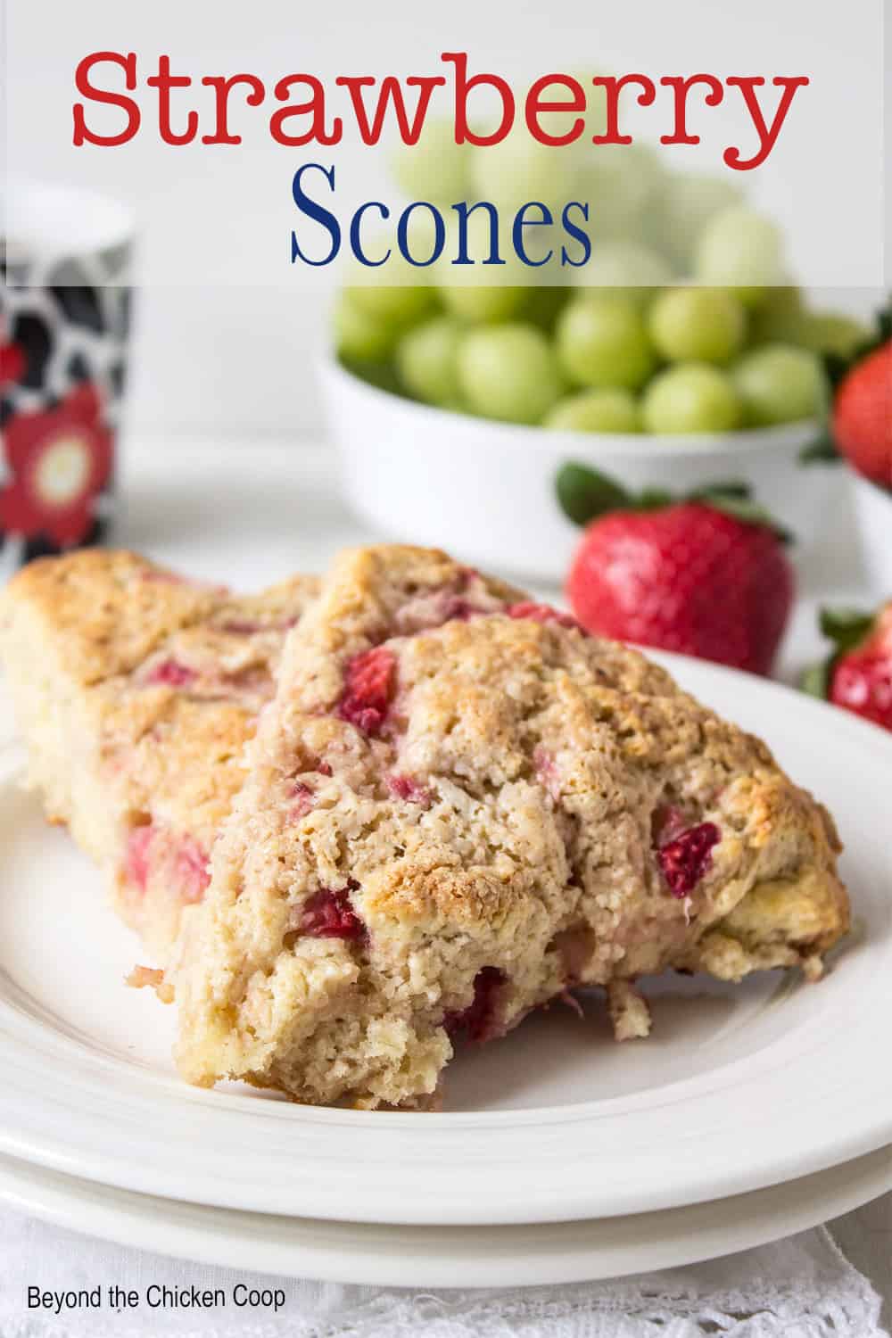 Strawberry Scones - Beyond The Chicken Coop