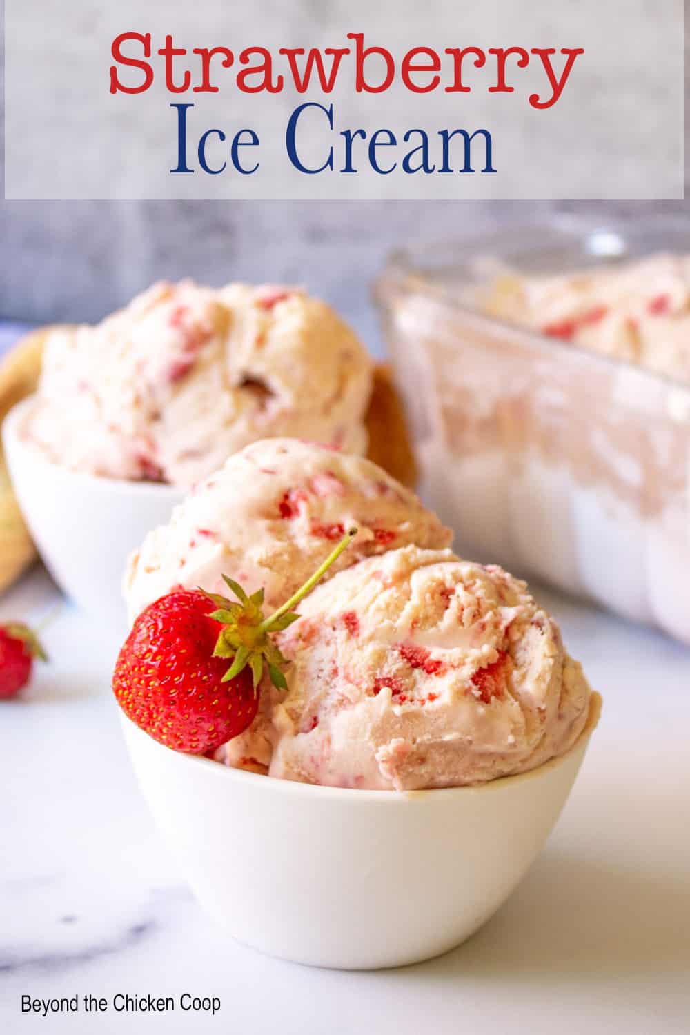 Strawberry Ice Cream - Beyond The Chicken Coop