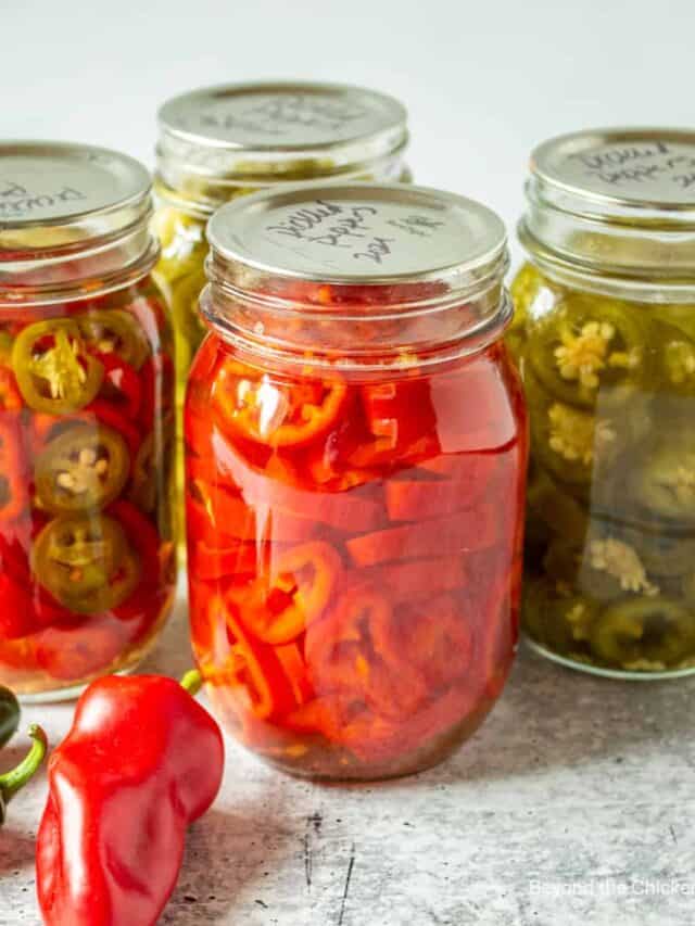 How to Pickle Peppers - Beyond The Chicken Coop