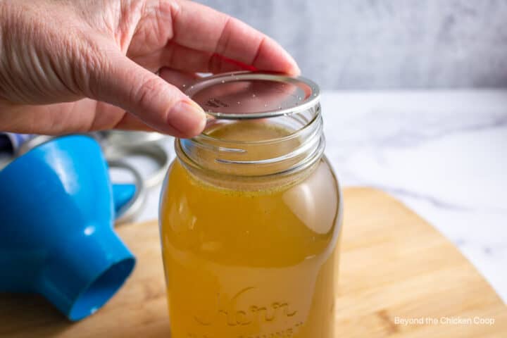 Canning Chicken Stock - Beyond The Chicken Coop