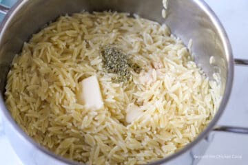 Parmesan Orzo Recipe - Beyond The Chicken Coop