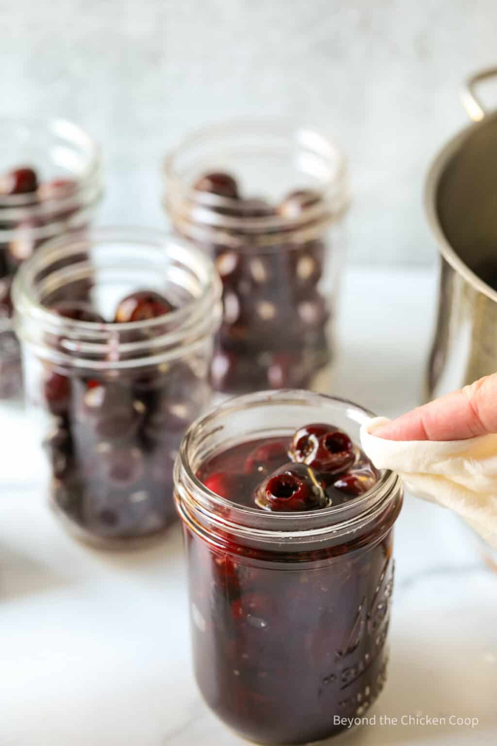 Canning Cherries - Beyond The Chicken Coop