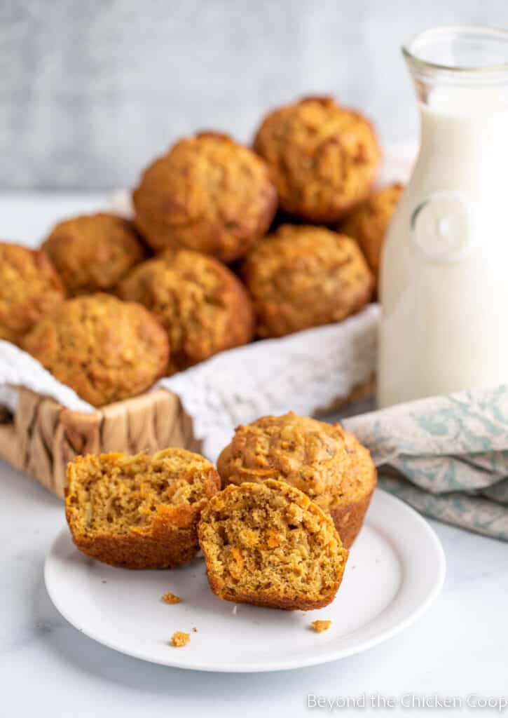 Apple Carrot Muffins - Beyond The Chicken Coop