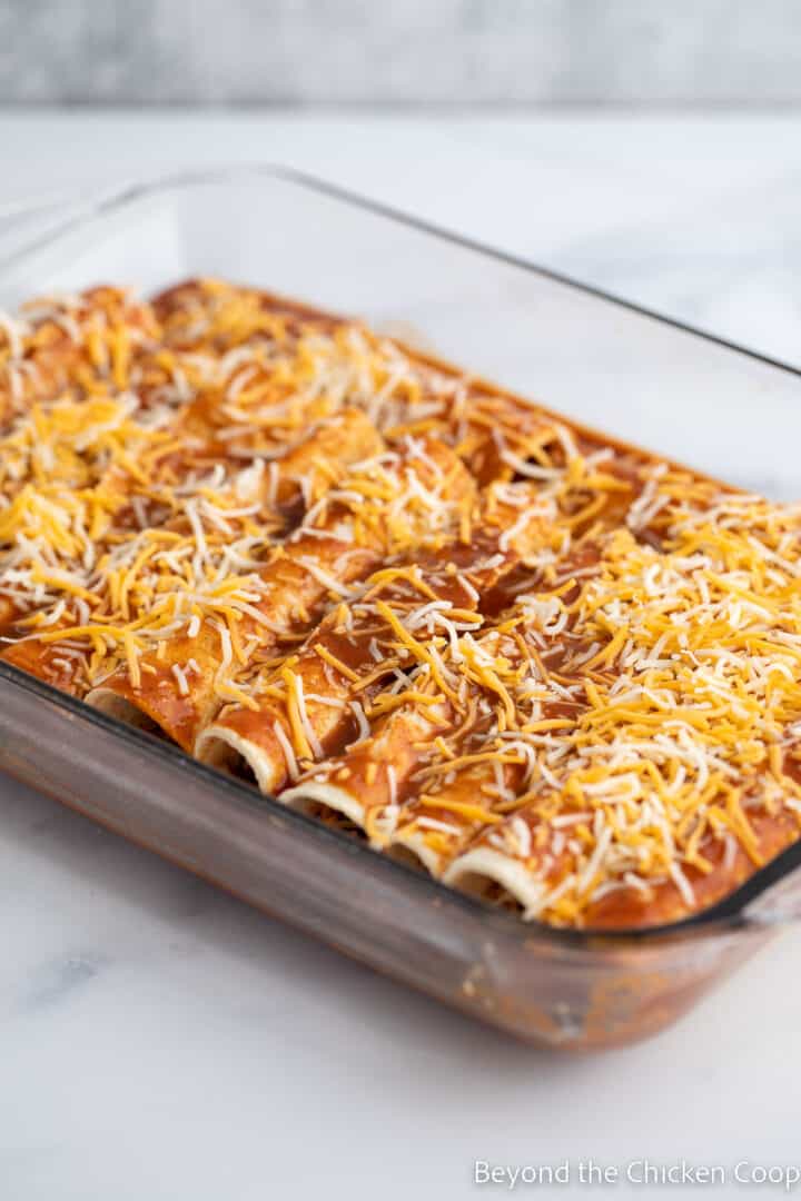 Ground Turkey Enchiladas Recipe - Beyond The Chicken Coop