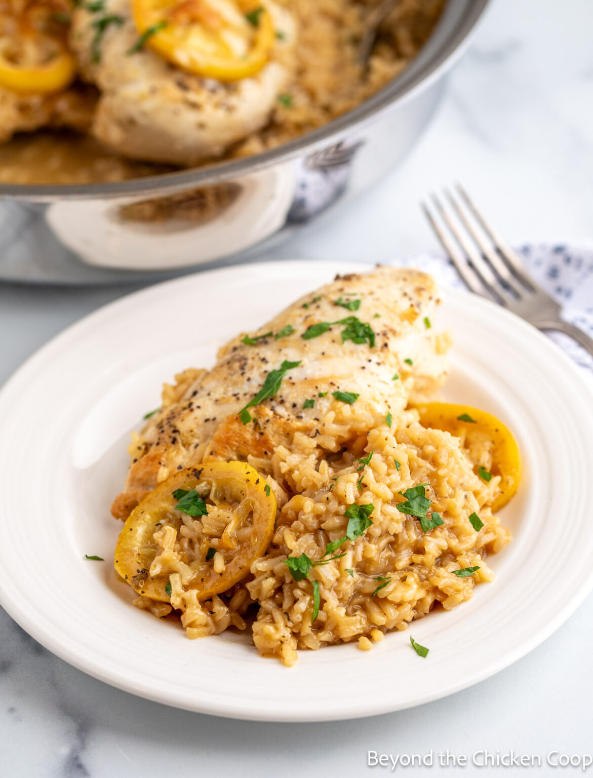 Lemon Chicken and Rice - Beyond The Chicken Coop