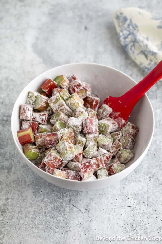 Rhubarb Cobbler - Beyond The Chicken Coop